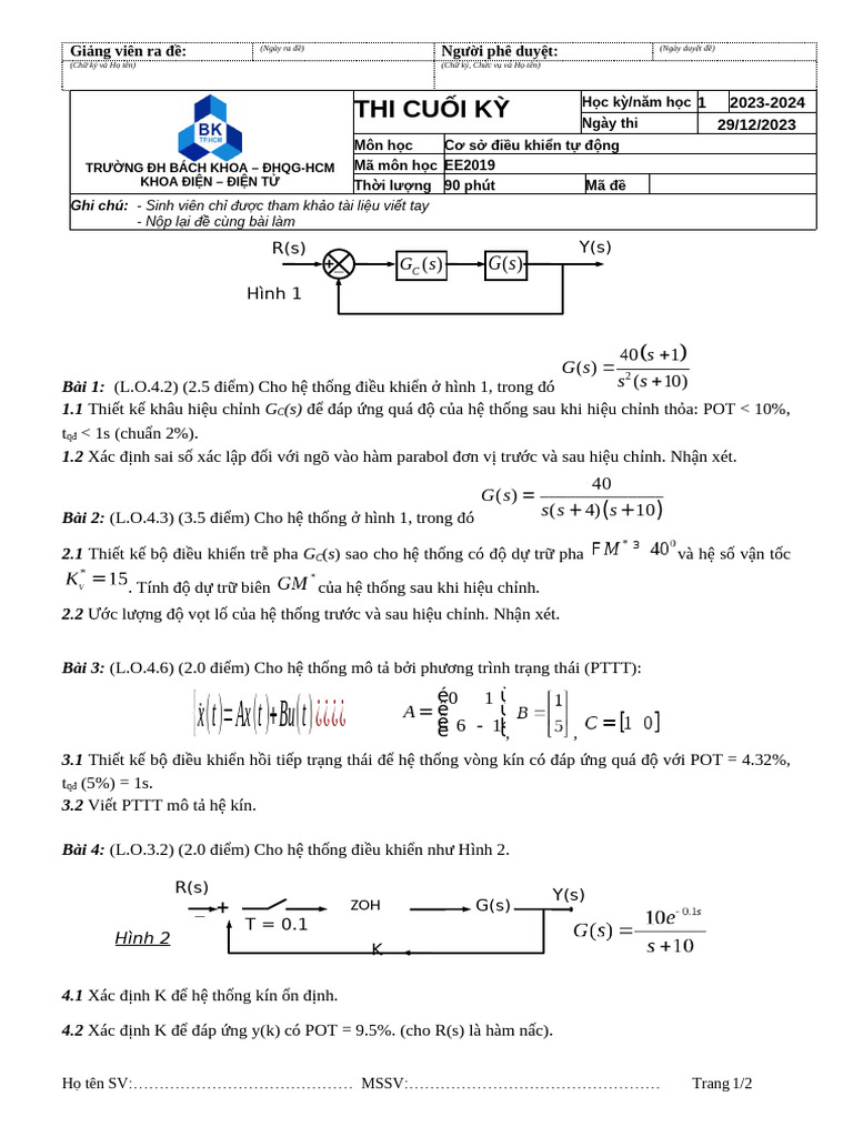 De Thi CSTD HK1 2324 Dapan | PDF