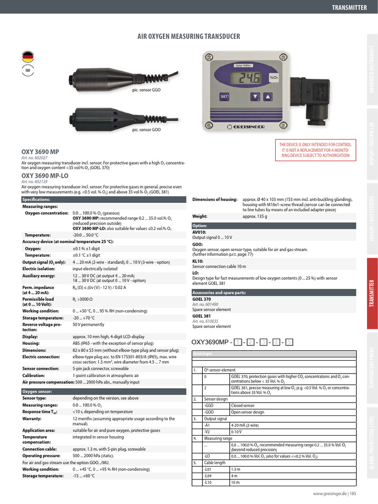 k18_185_EN_oP | PDF | Sensor | Electricity