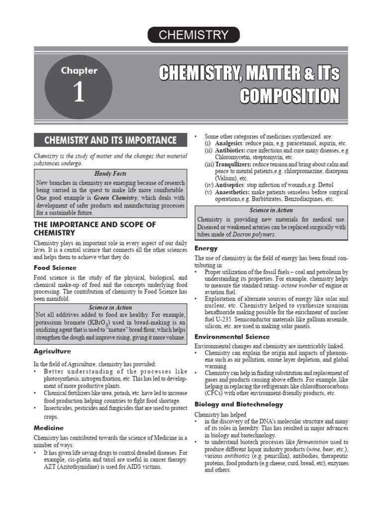 Chemistry's Impact Across Industries | PDF | Chemistry | Materials