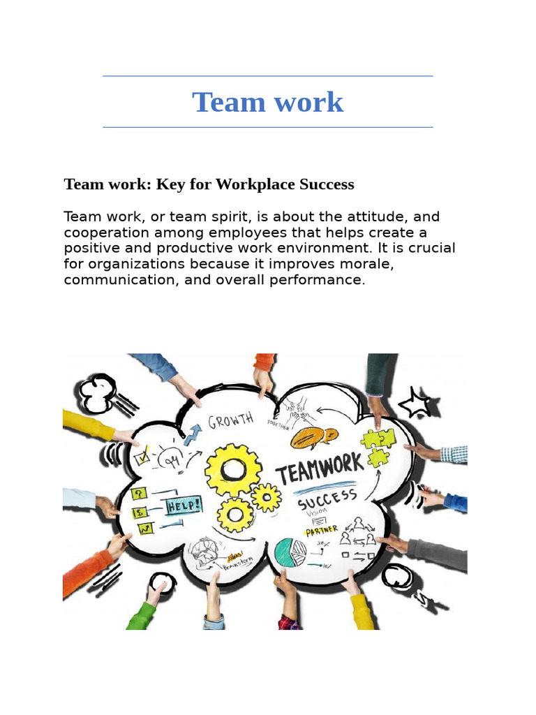 Copie de Team Work | PDF