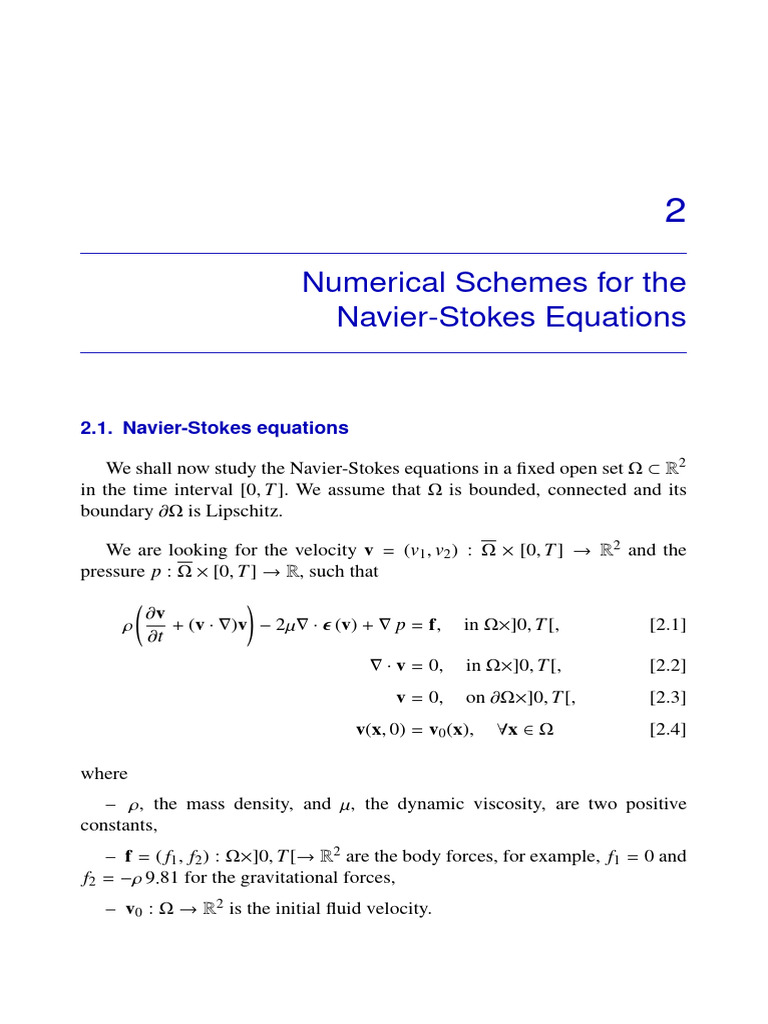 2 - Numerical Schemes For The N - 2017 - Stable Numerical Schemes For Fluids ST | PDF | Physics ...