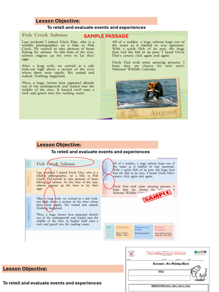 Recount Writing - C.W | PDF