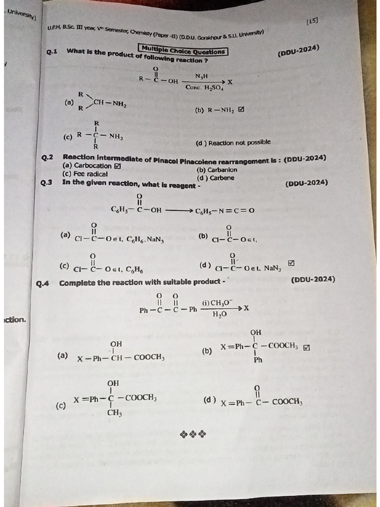 Chemistry 2nd Paper | PDF