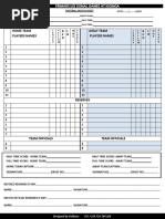 MYSAFA Team Sheet v2021 | PDF