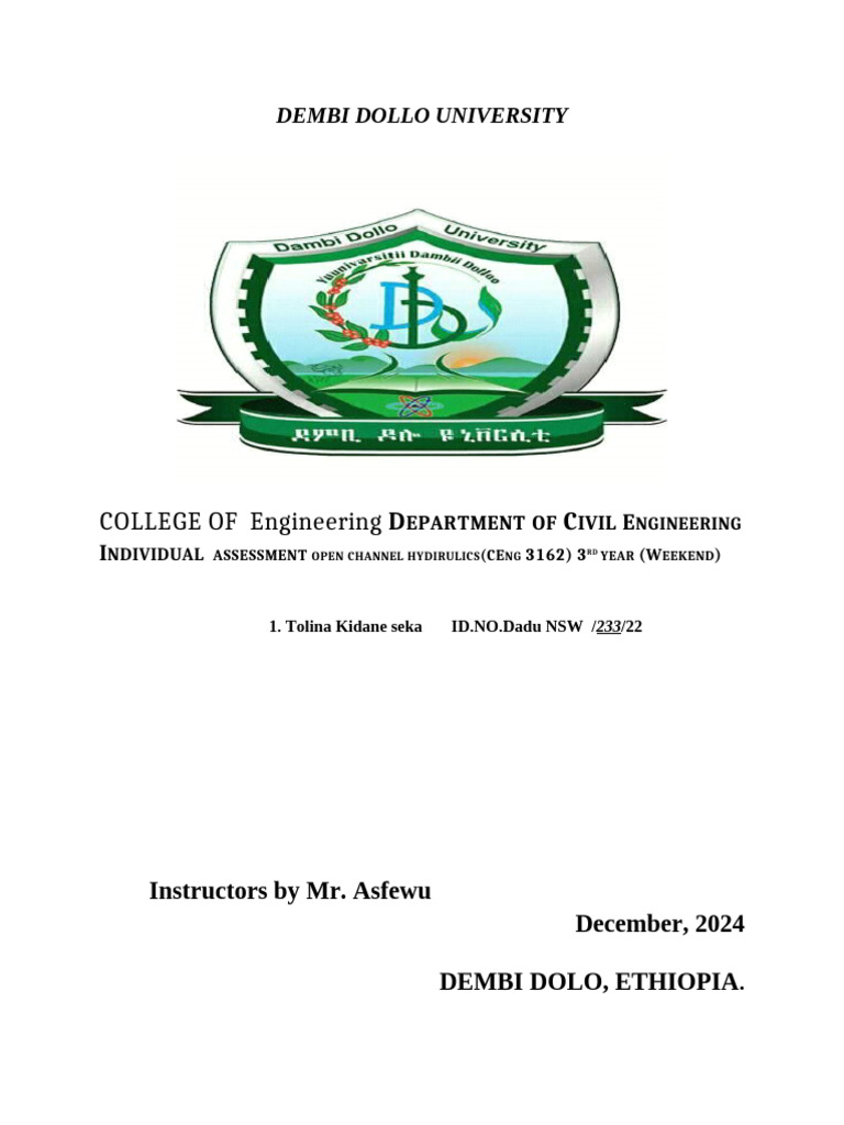 DEMBI DOLLO UNIVERSITY | PDF