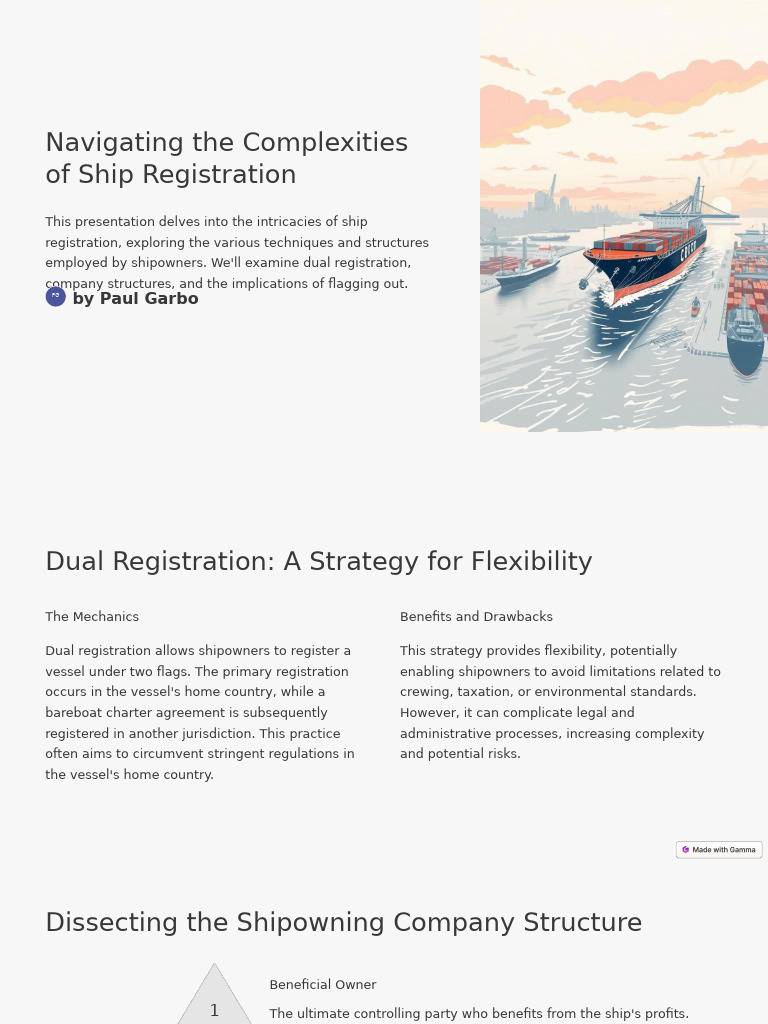 Ship Registration Strategies Explained | PDF | Taxes | Business