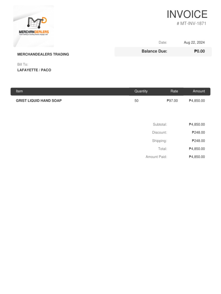 Invoice MT-INV-1871 | PDF