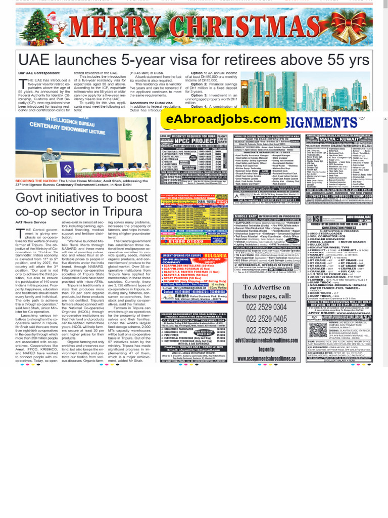 Assignment Abroad Times - Today 25 DEC | PDF