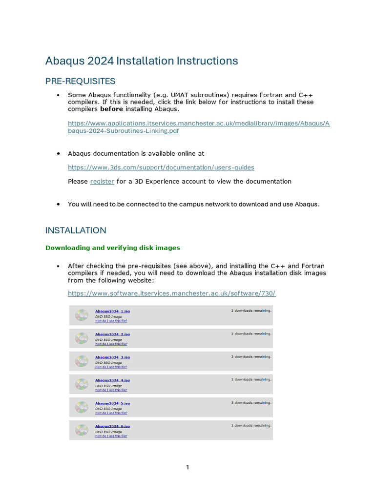 Abaqus 2024 Installation Instructions | PDF | Microsoft Windows | Utility Software