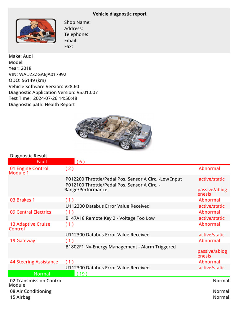 Audi (DTC) 986390771600 20240726145048 052016 | PDF | Steering | Car