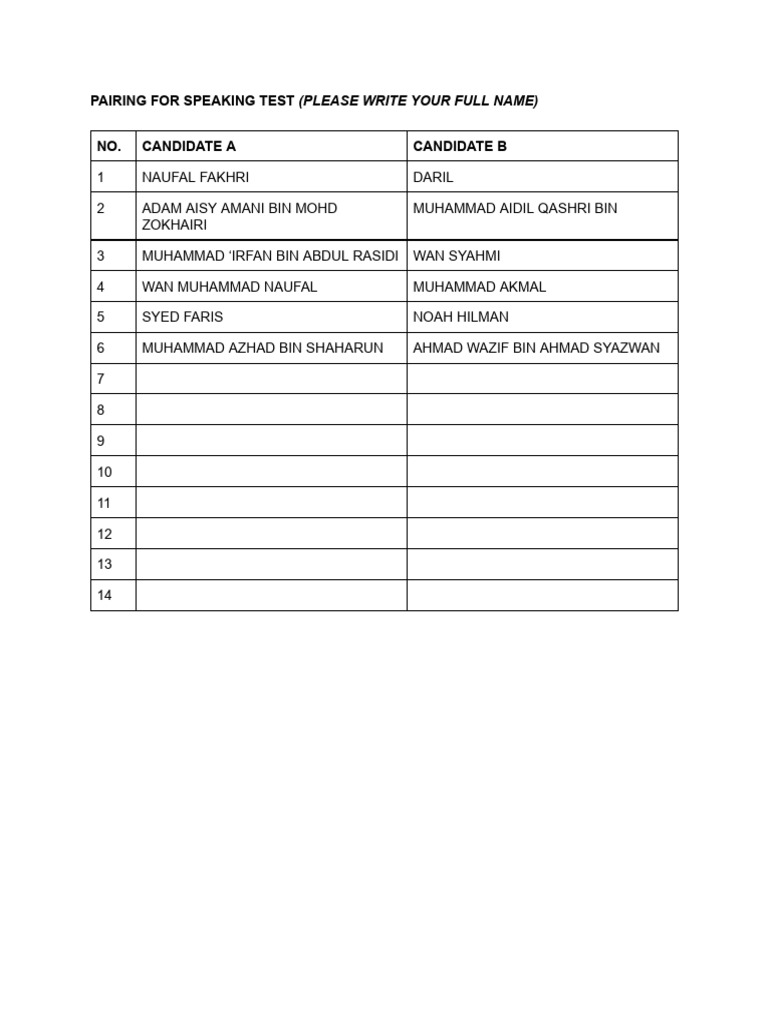 Speaking Test 5c | PDF