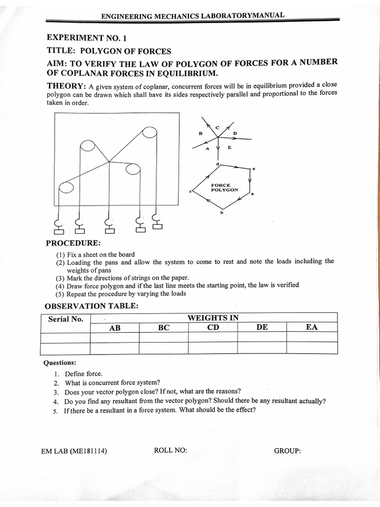 EM Lab Manual 2nd Sem | PDF