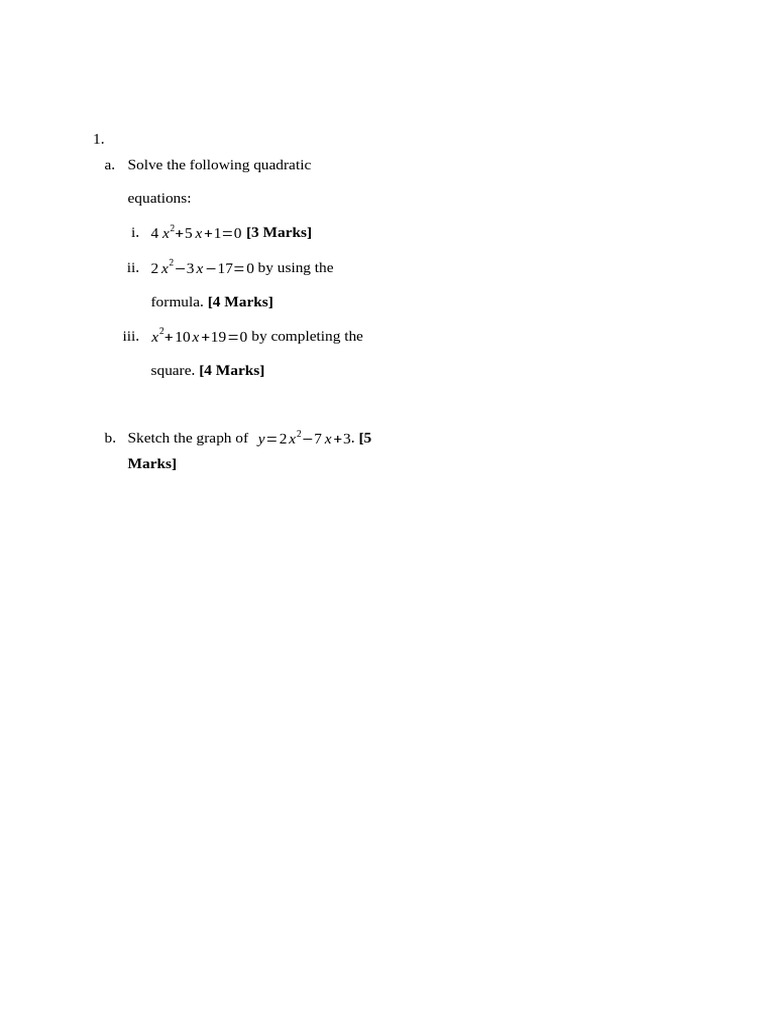 Essential Mathematics Practice Paper 1 | PDF