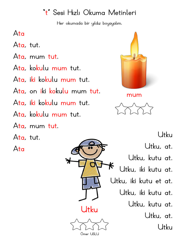 t Sesi Hizli Okuma Metinleri | PDF