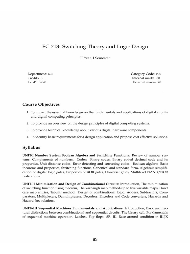 ECE R20 SYLLABUS Compressed | PDF