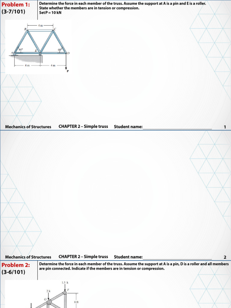 C2-Problem_3_Simple_truss_PFIEV | PDF