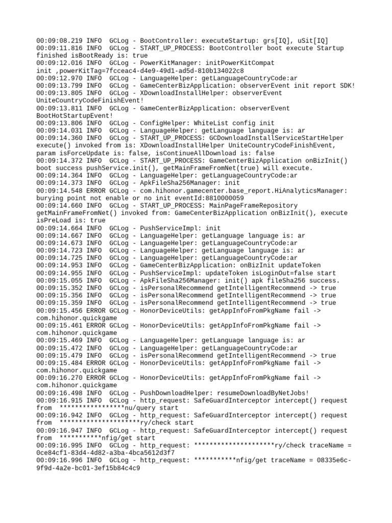 GameCenter Startup & Errors Log | PDF | Computing | Web Development