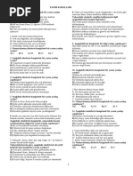 Ses Bilgisi Cıkmıs Sorular Son 10 Yıl | PDF