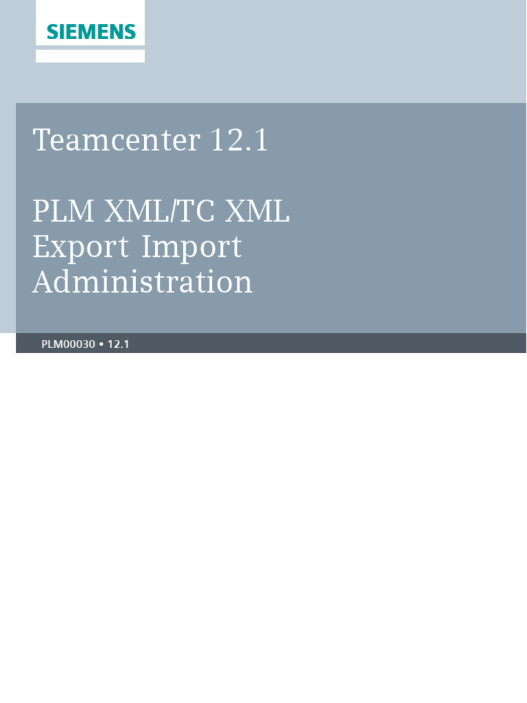 PLM Export Import Admin | PDF | Xml Schema | Xml
