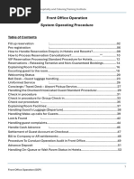 Front Office Daily Operations Checklist | PDF