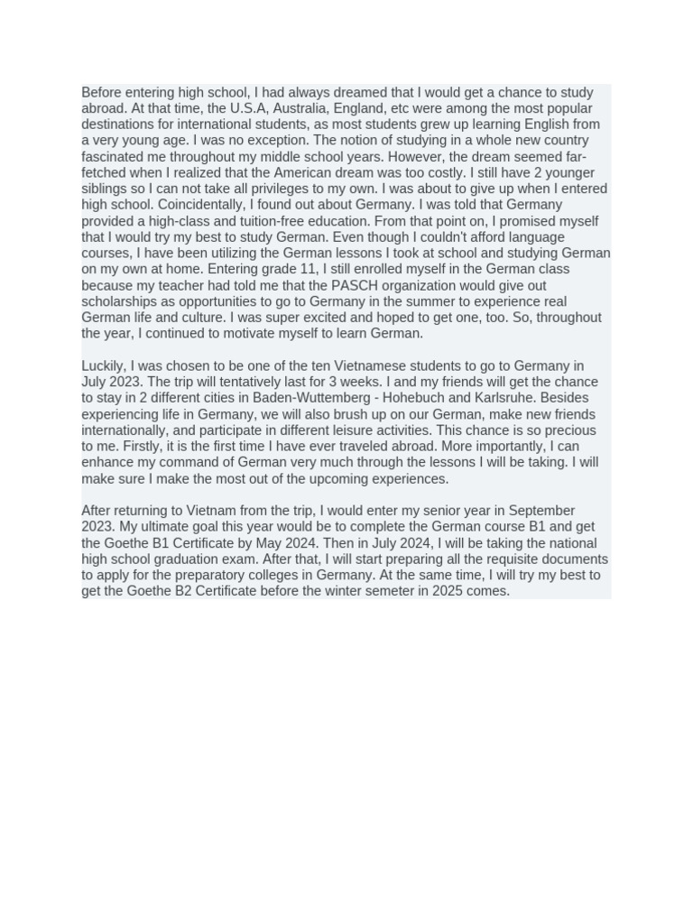 Before Entering High School | PDF