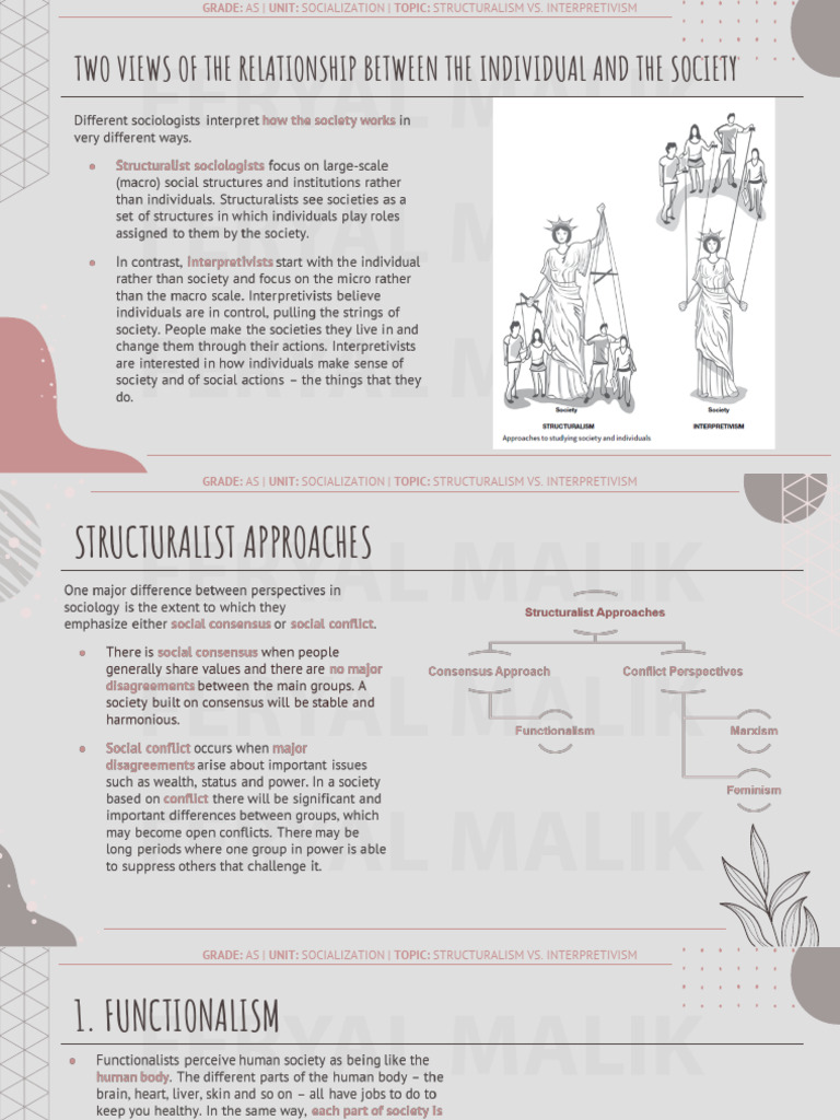 Structuralism and Interpretivism Explained | PDF