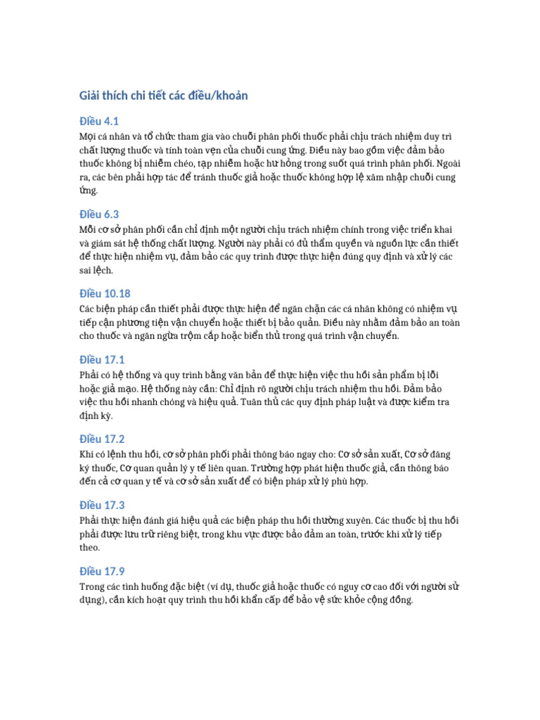 Giai Thich Chi Tiet Dieu Khoan | PDF