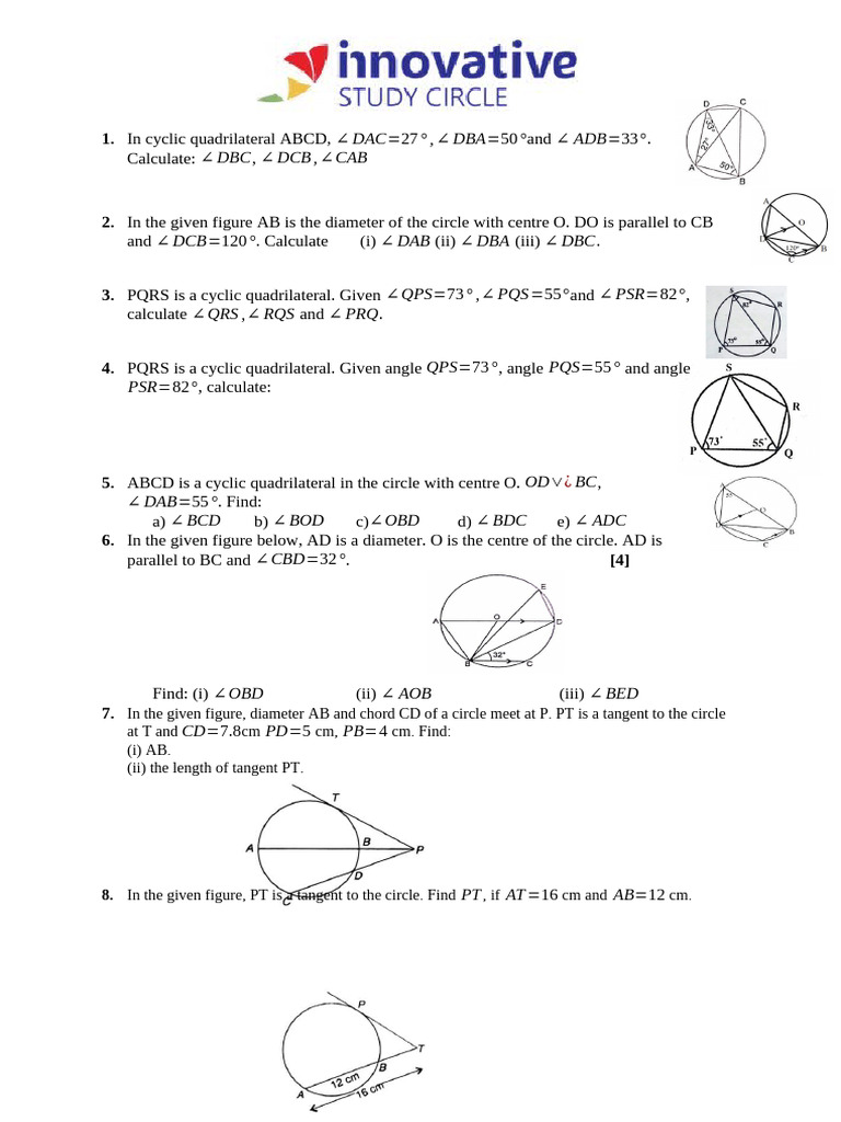 PP2 Circles | PDF | Circle | Triangle Geometry