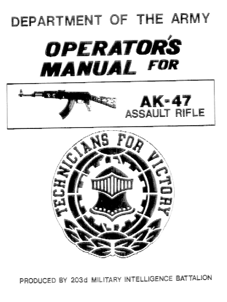 Ak-47 Us Army Operators Manual | PDF