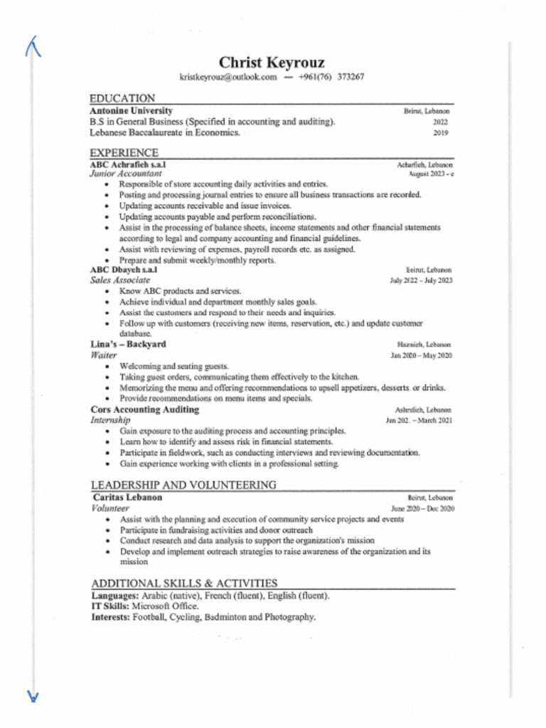 CV - Christ Keyrouz | PDF
