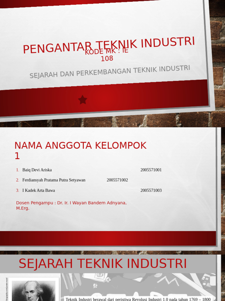 Kelompok 1 Pengantar Teknik Industri | PDF