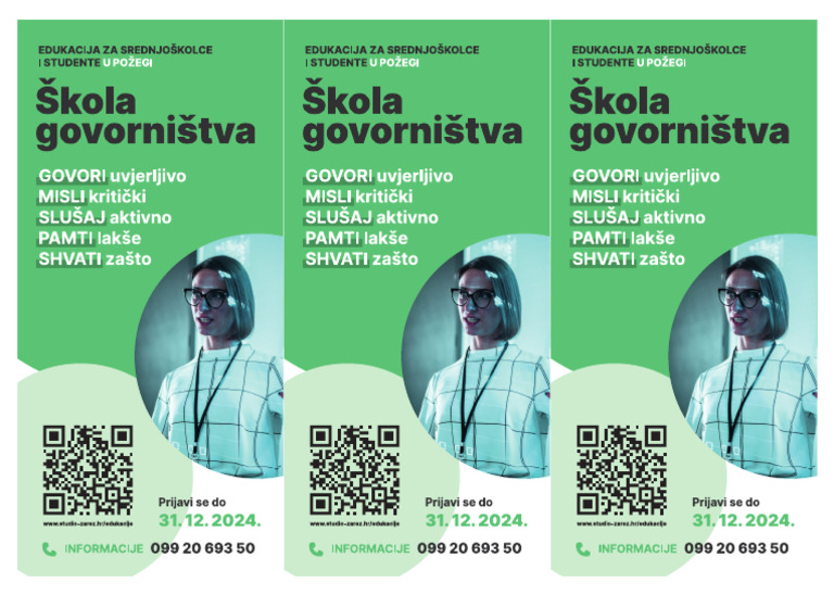 Zarez Letak Skola Govornistva | PDF