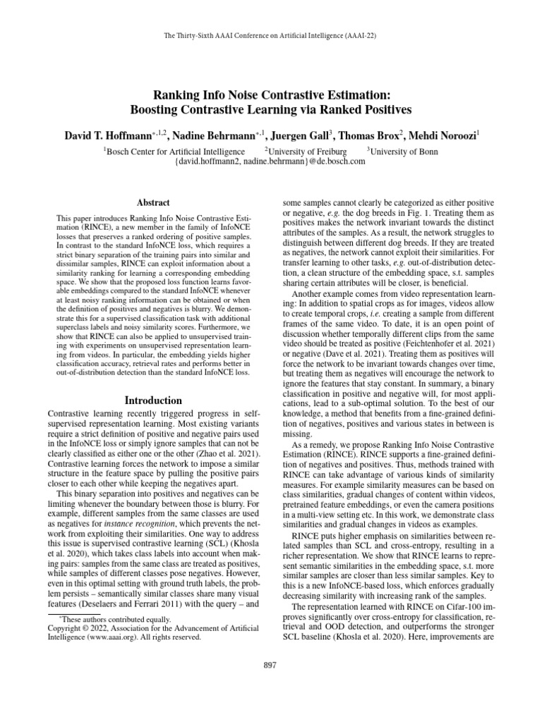 InfoNCE | PDF | Accuracy And Precision | Machine Learning