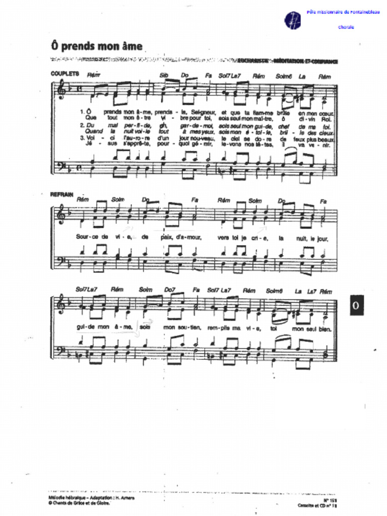 O Prend Mon Ame | PDF