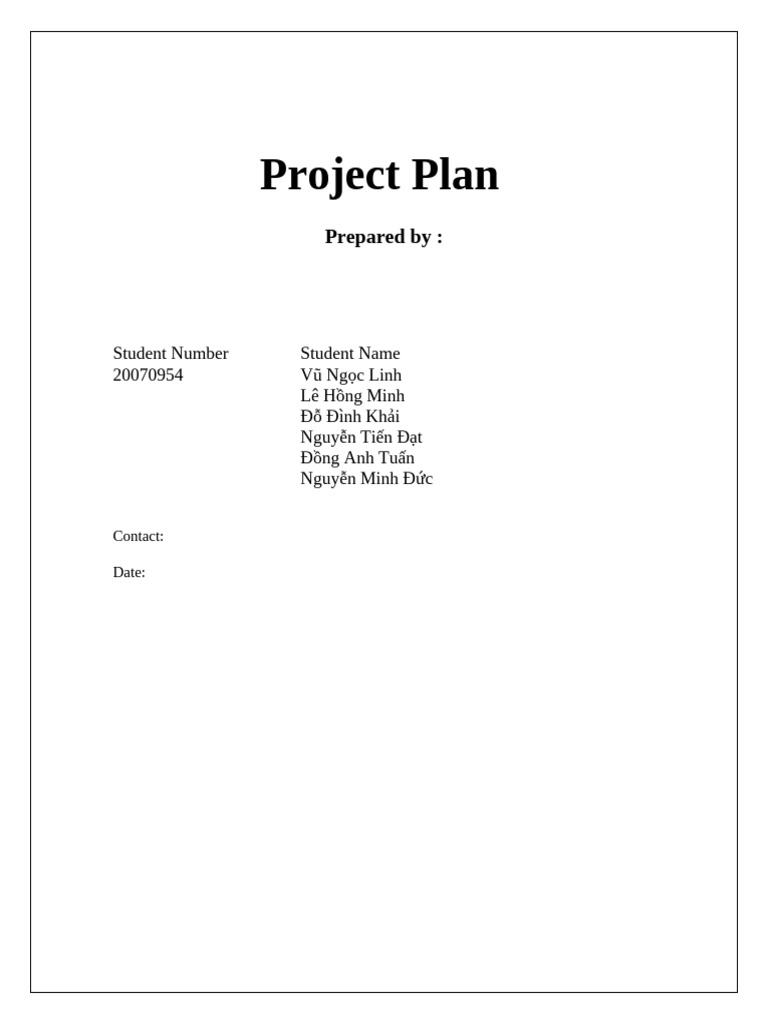 Project Plan | PDF | Usability | User Interface