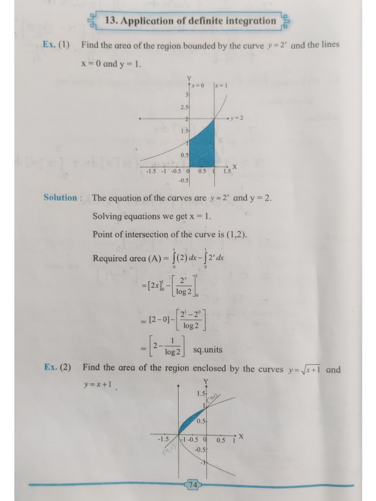 13.application of Definite Integration | PDF