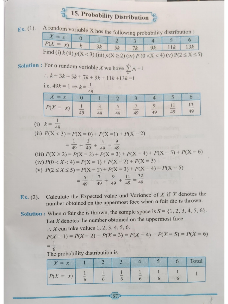 15 Probability Distribution | PDF