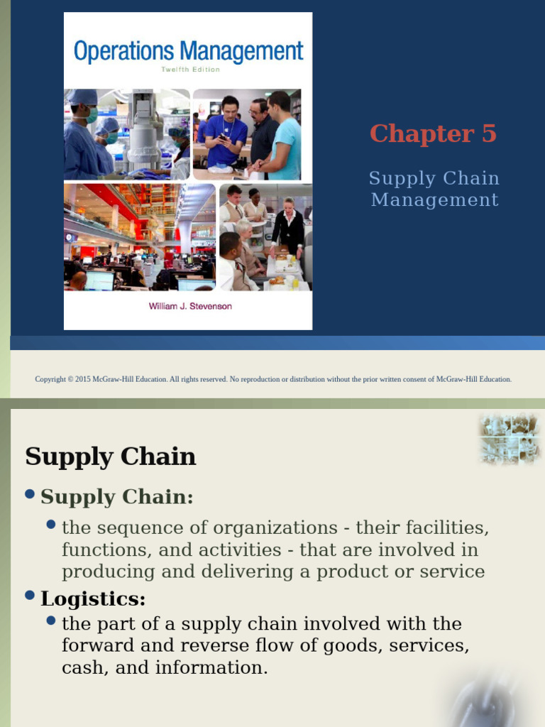 Chapter 5 (1) | PDF | Supply Chain Management | Supply Chain