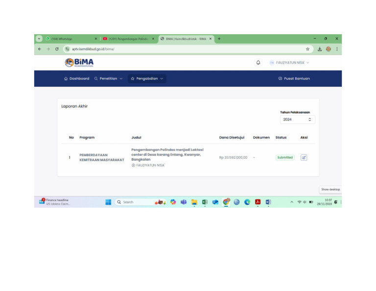 Bukti SS Submit 100% | PDF