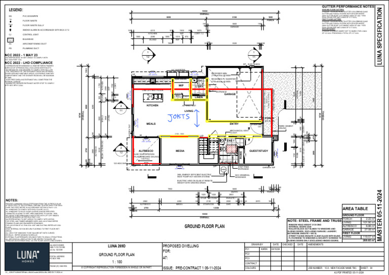 Luna 269D Ground Floor Plan | PDF | Building Engineering | Building ...