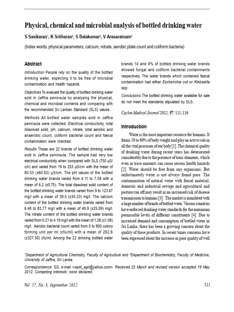 B2 | PDF | Drinking Water | Water