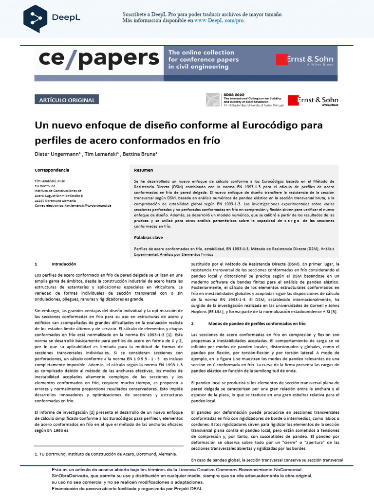 A new Eurocode-compliant design approach based on the DSM | PDF ...