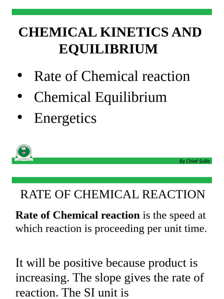 Part 4. Introduction To Physical Chemistry | PDF | Reaction Rate ...