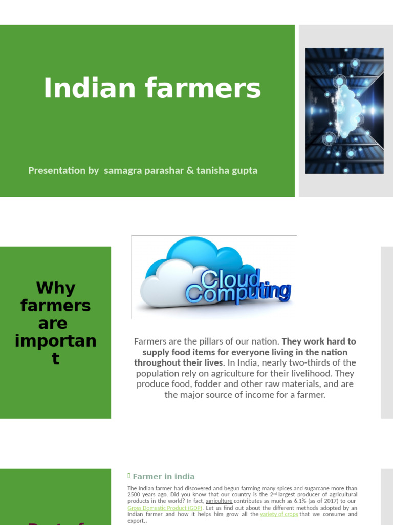 Farmer Presentation | PDF | Cloud Computing | Agriculture