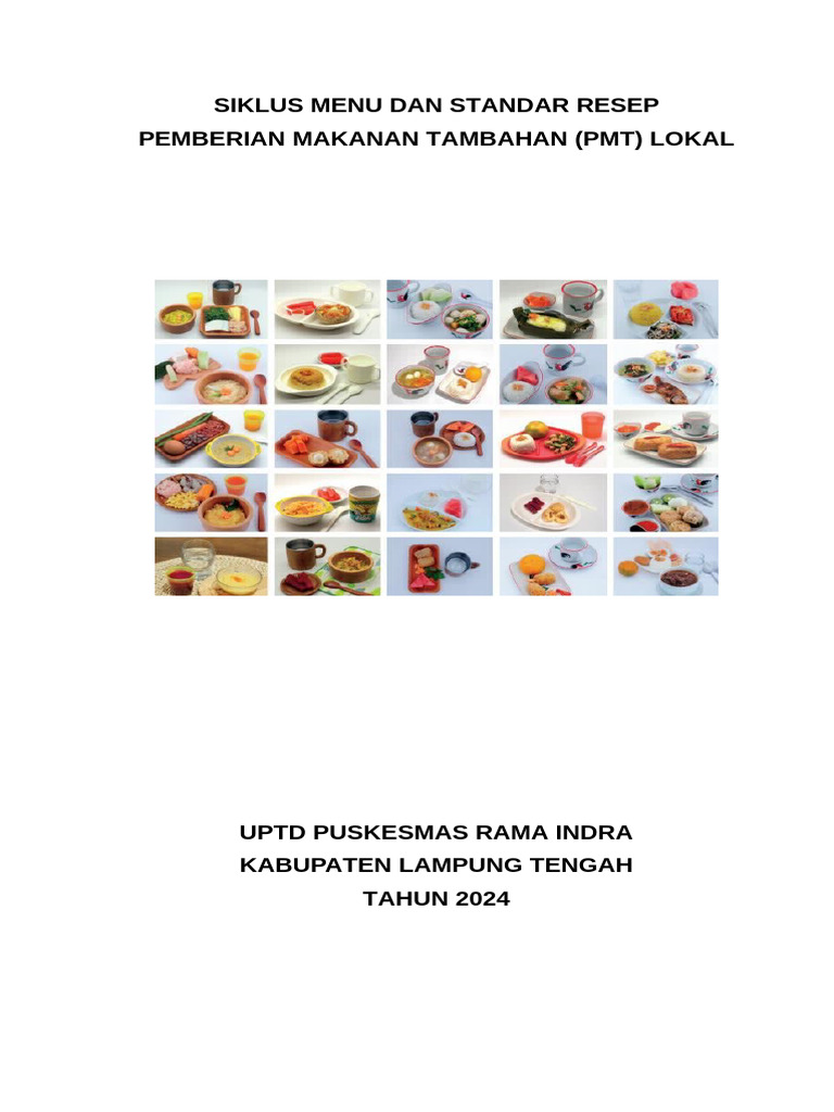 Siklus Menu 10 +1hari, PMT Lokal | PDF