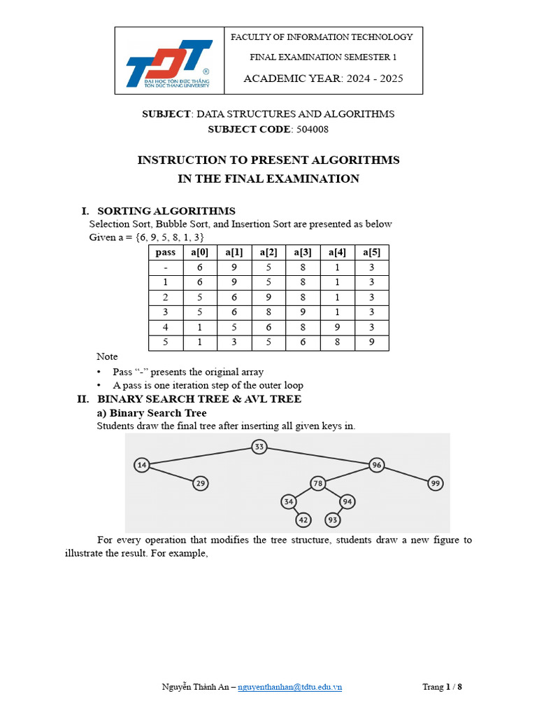 2425 HuongDanTrinhBayThuatToan | PDF | Theoretical Computer Science | Applied Mathematics