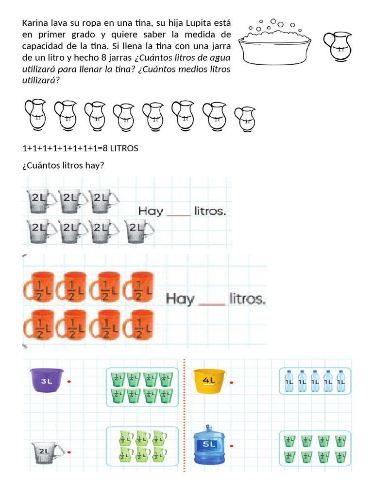 Ficha Medidas de Capacidad | PDF