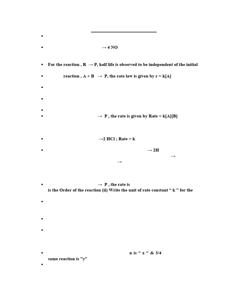 Chemical Kinetics | PDF | Reaction Rate | Reaction Rate Constant