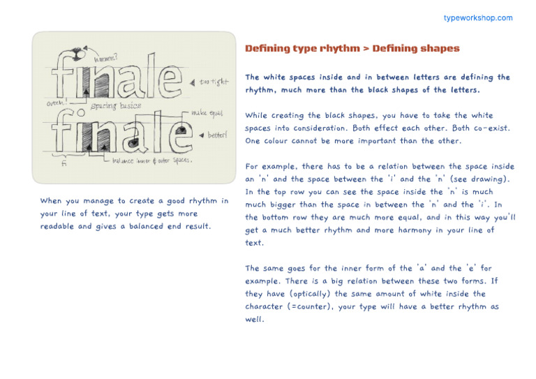 Type Basics From Type Worksop 5th Principle | PDF