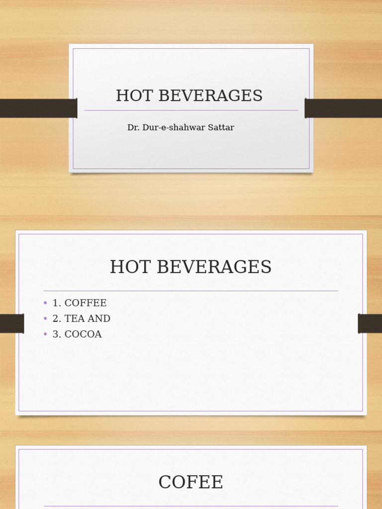 Beverage Technology 5th Topic | PDF | Coffee | Caffeine